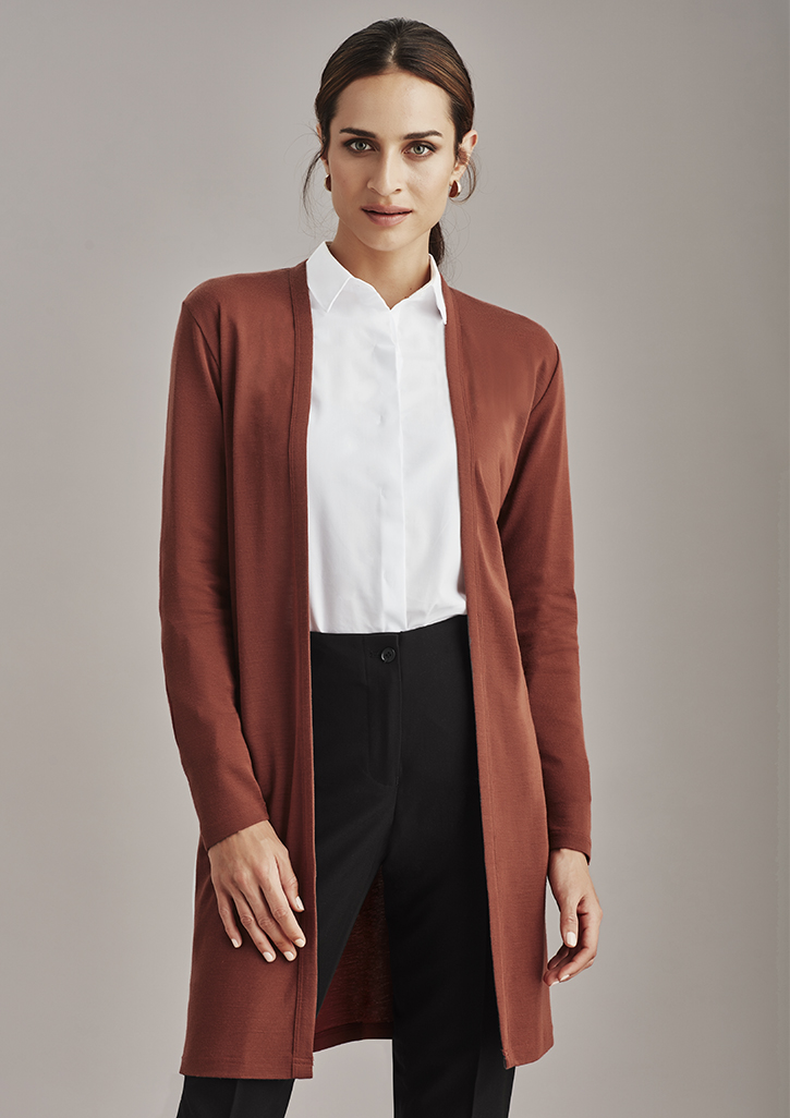Womens Chelsea Long Line Cardigan (RLC970L) - Uniform Brokers